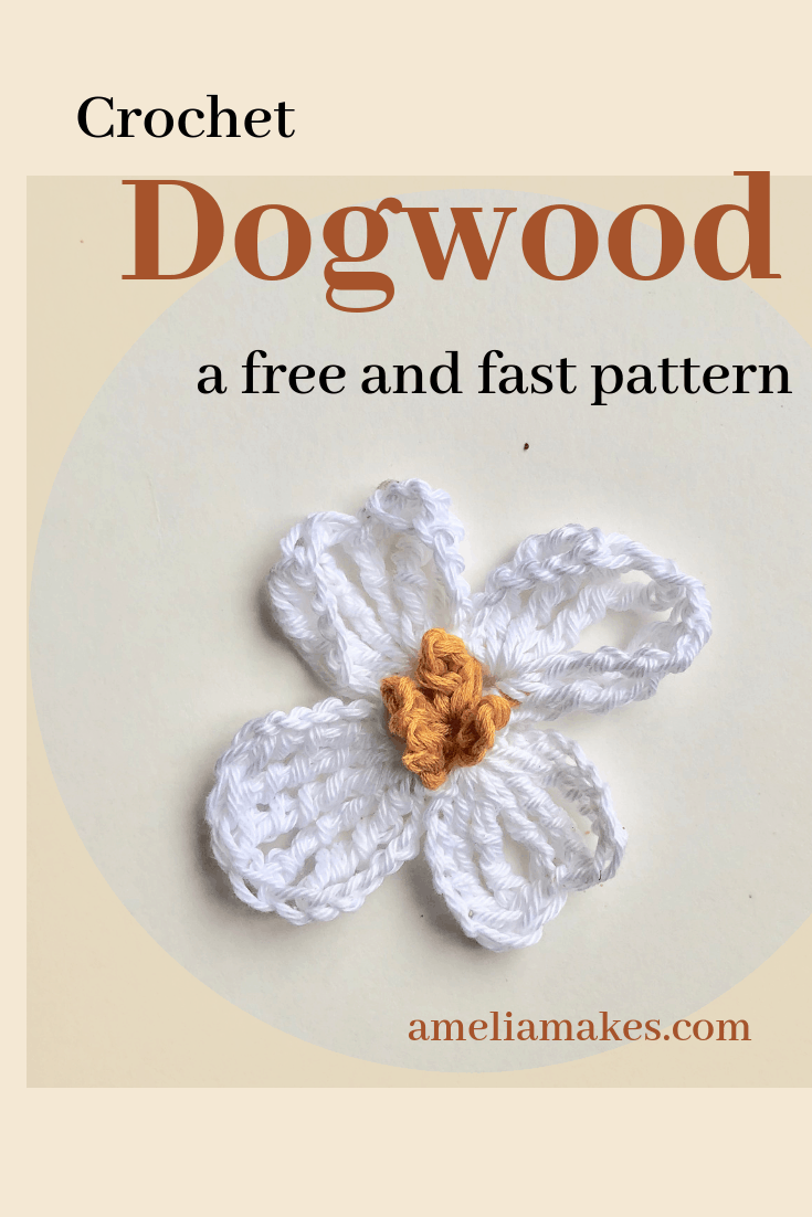 Crochet Lacy Dogwood Flower - Free Pattern - Amelia Makes
