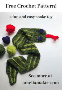 Easy Crochet Snake Toy - Free Pattern - Crochet Projects