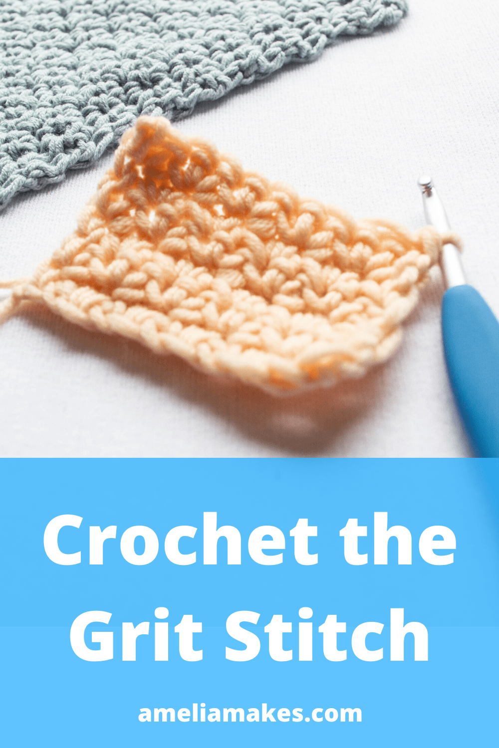 How to Crochet the Grit Stitch - With Video Tutorial - Amelia Makes