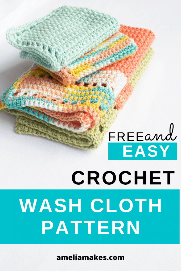 Crochet a Colorful Washcloth - Simple and Quick Pattern