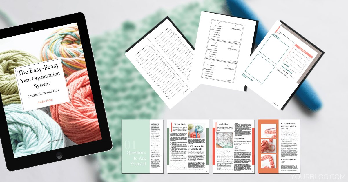 How to Organize Your Yarn Stash - So that You Actually USE it