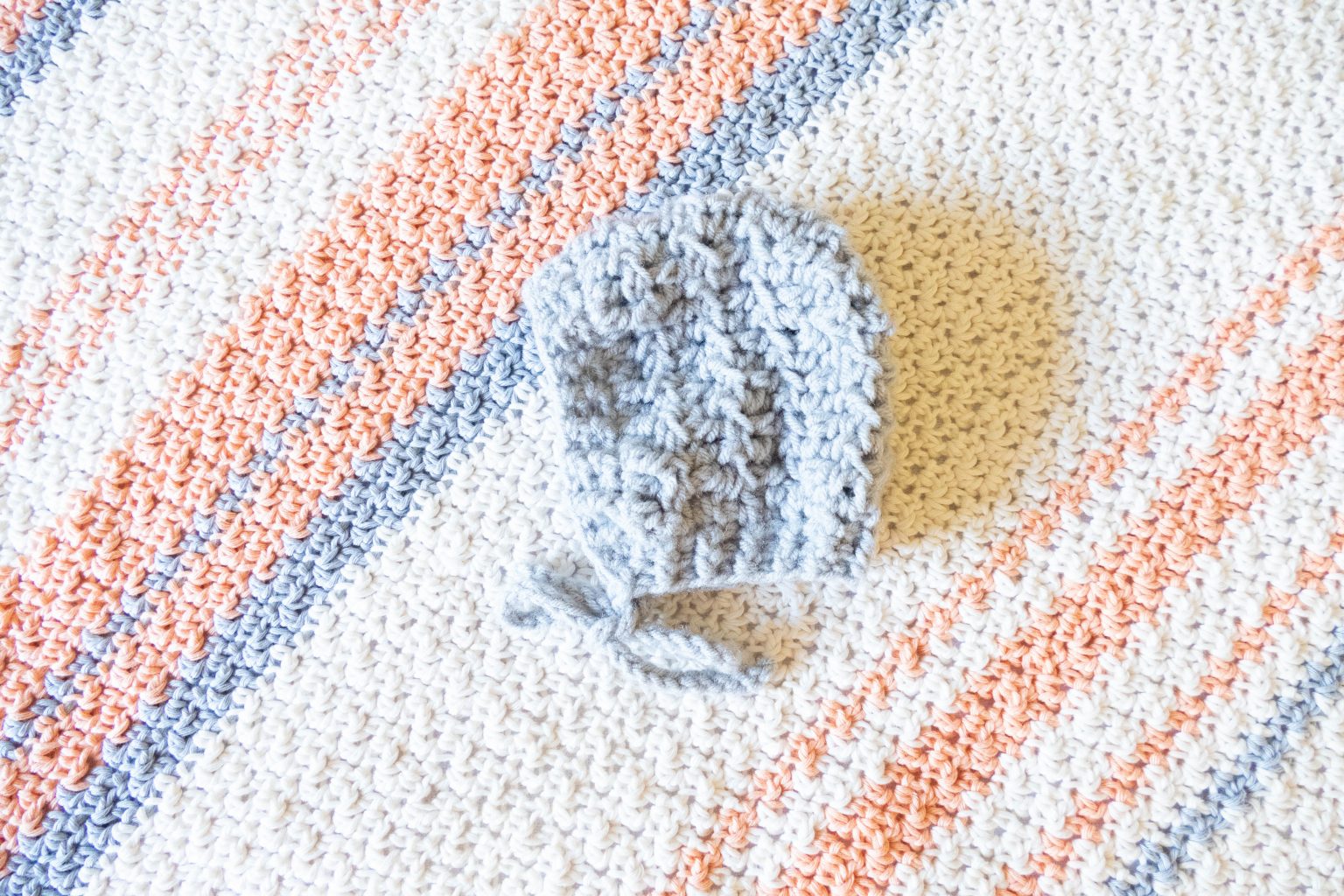 The Diagonal Baby Blanket - Free Crochet Pattern - Amelia Makes