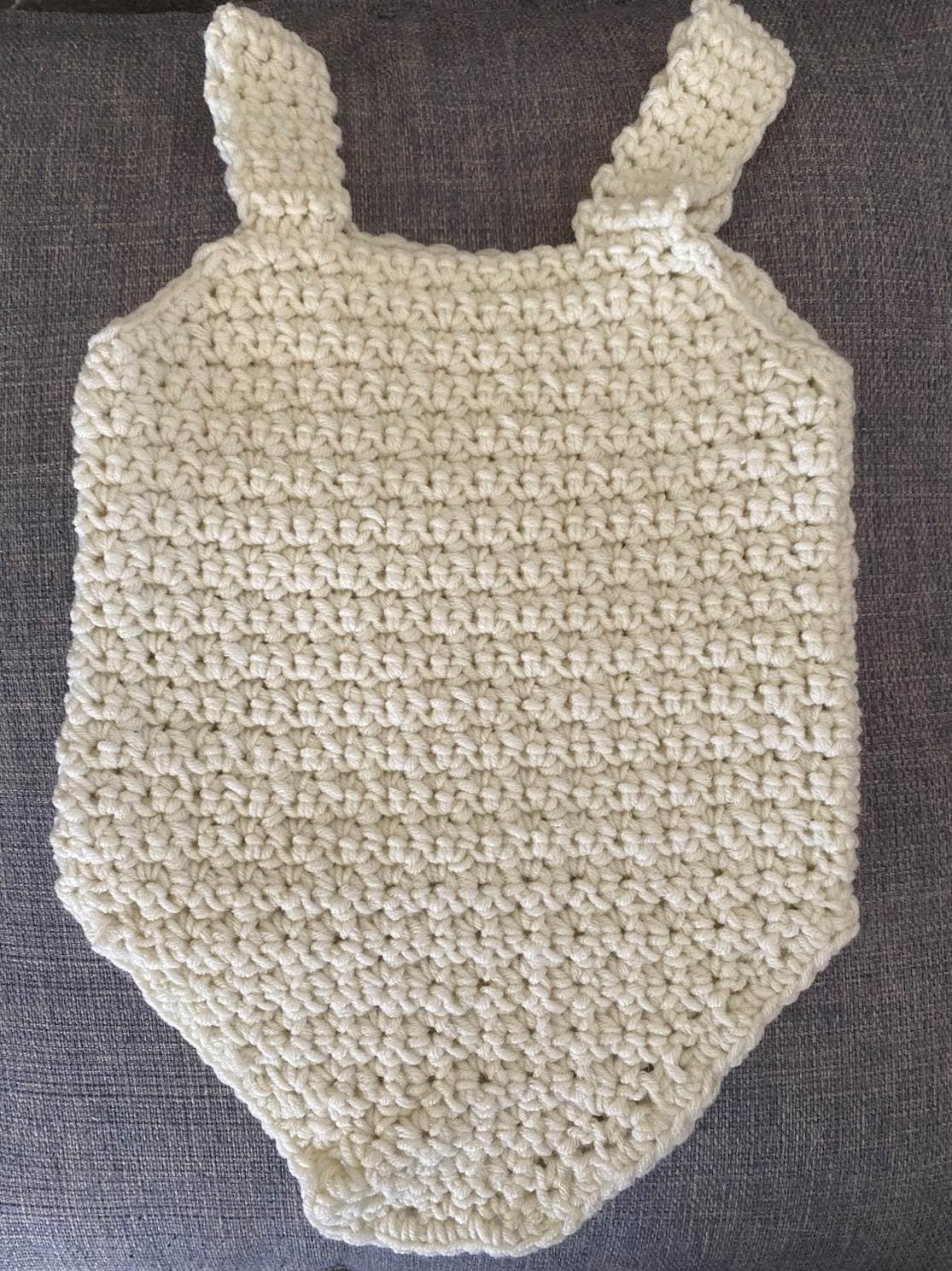 A Simple Crochet Baby Onesie - Free Pattern - Amelia Makes