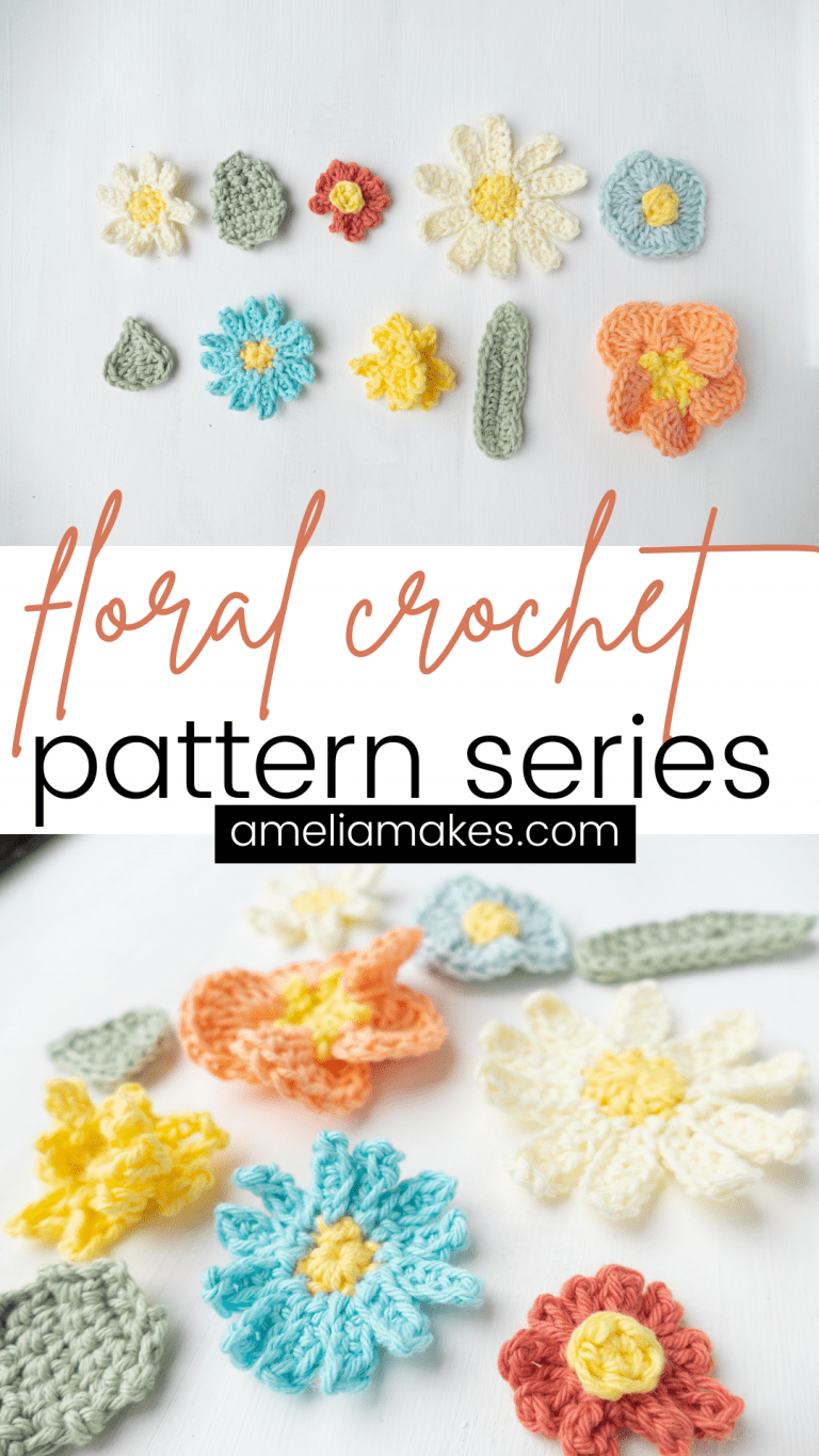 Crochet a Floral Wreath for Spring and Summer - Free Pattern - Amelia Makes