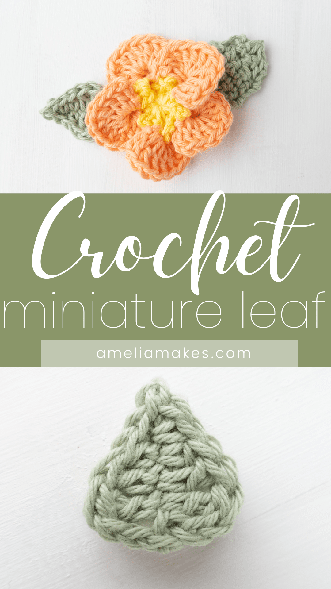How to Crochet Leaves- Video Tutorial - Amelia Makes
