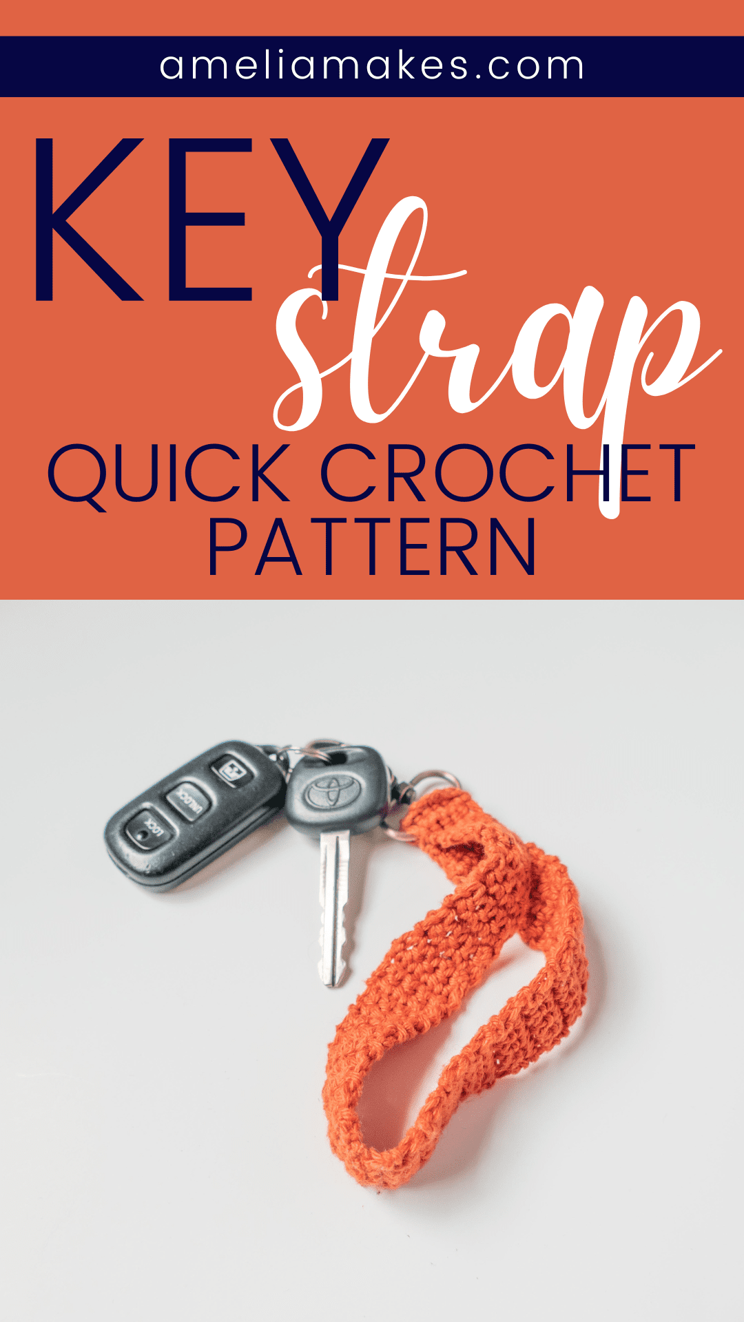 Crochet Key Strap- A Quick Free Pattern