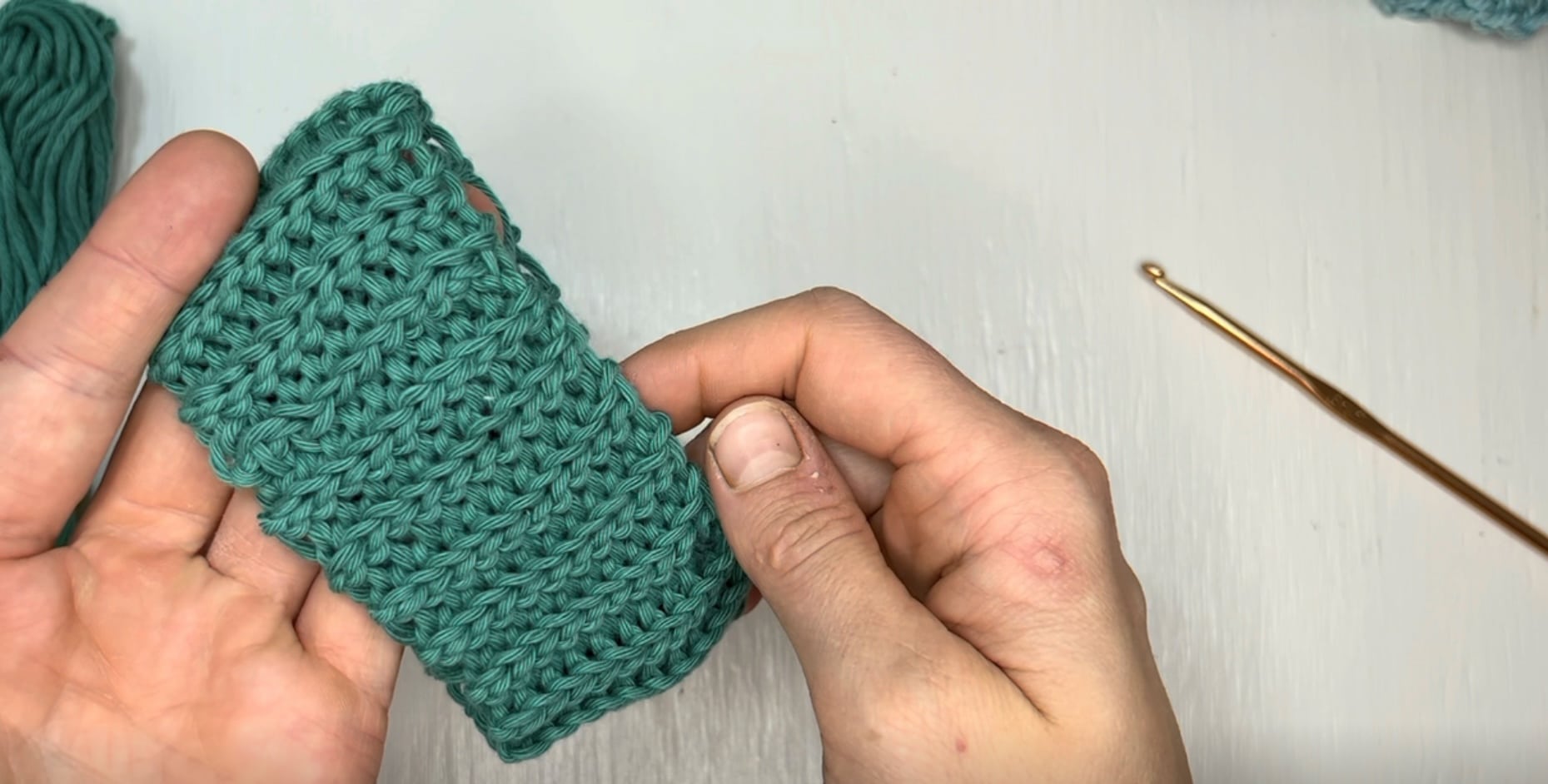 1 Hour Crochet Sweatband - Free Pattern + Video Tutorial - Amelia Makes