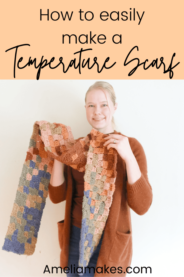 Crochet Corner To Corner Temperature Scarf Pattern + Video Tutorial ...