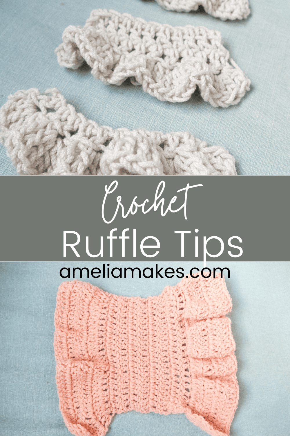 How to Crochet a Ruffle: Step-by-Step Guide + Video Tutorial - Amelia Makes