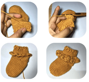 Crochet Adorable Baby Socks With Ruffles - Free Pattern - Amelia Makes