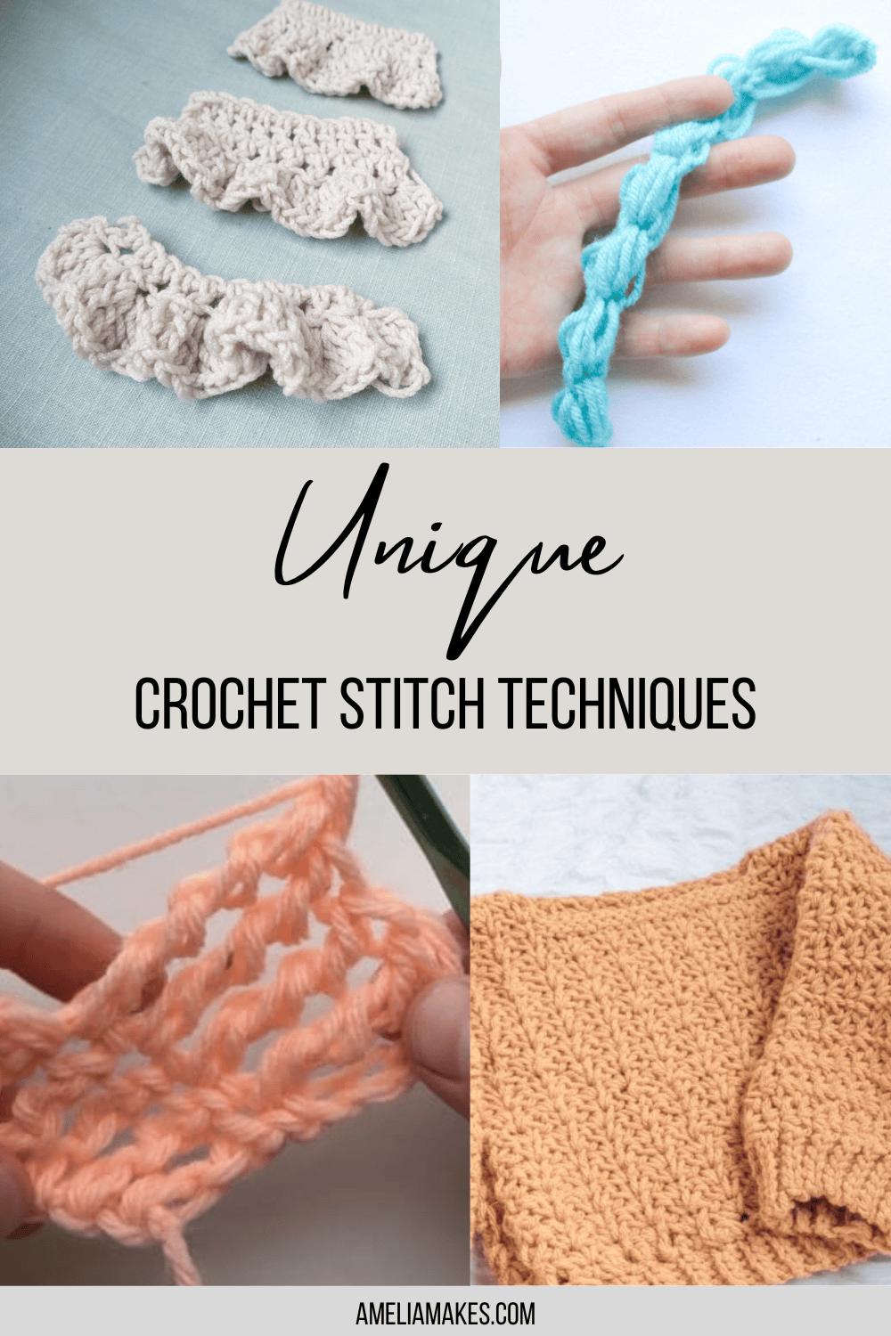 13 Unique Crochet Stitch Techniques That You'll Love