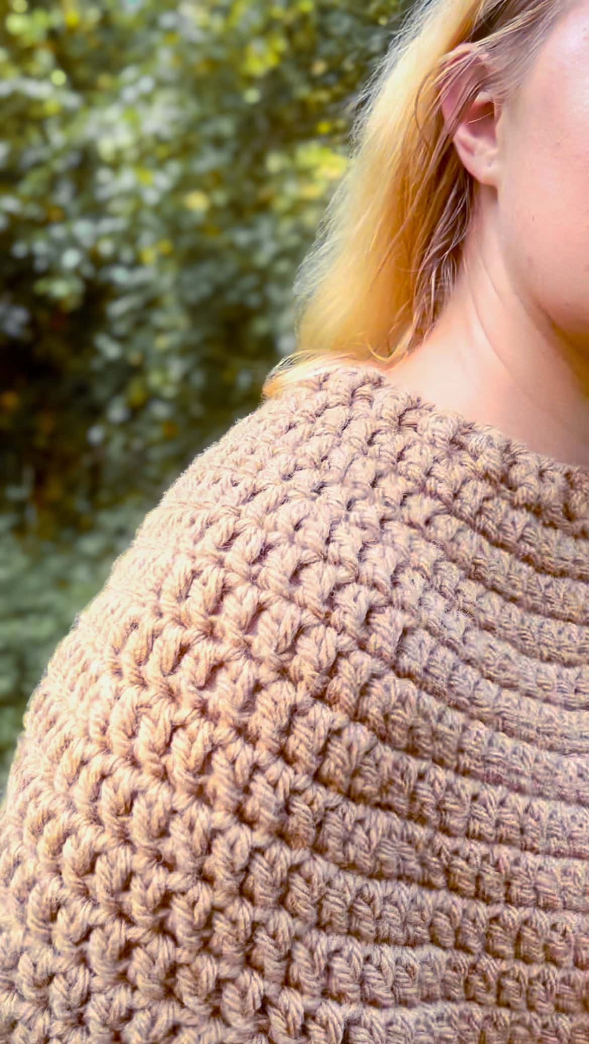 Crochet Gingerbread Sweater With or Without Ruffles! - Amelia Makes