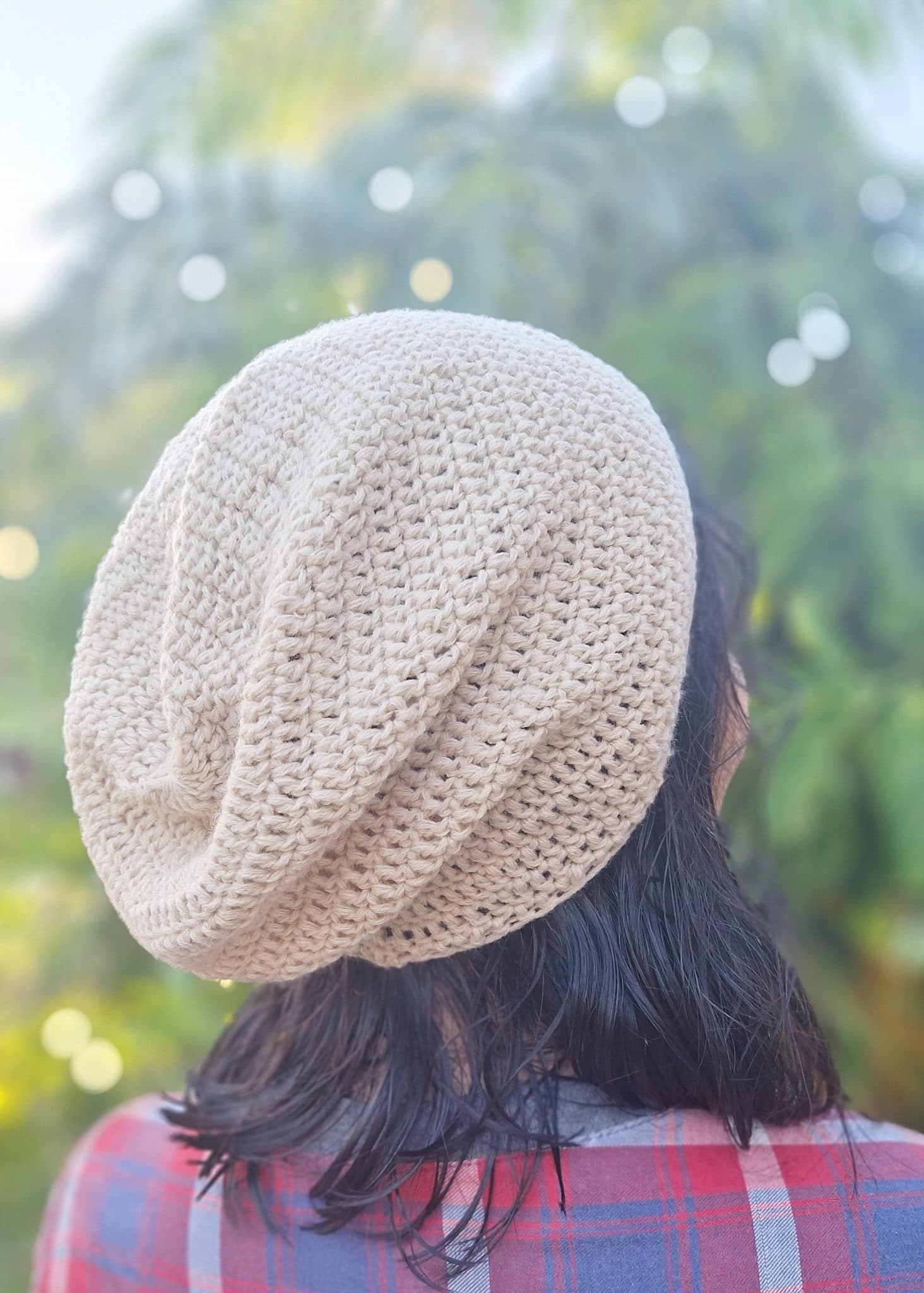 Crochet Slouchy Beanie For Beginners - Free Pattern - Amelia Makes